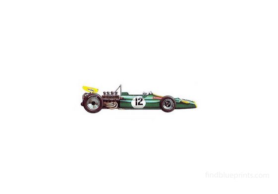 Download drawing Brabham BT33 F1 OW 1970 in ai pdf png svg formats